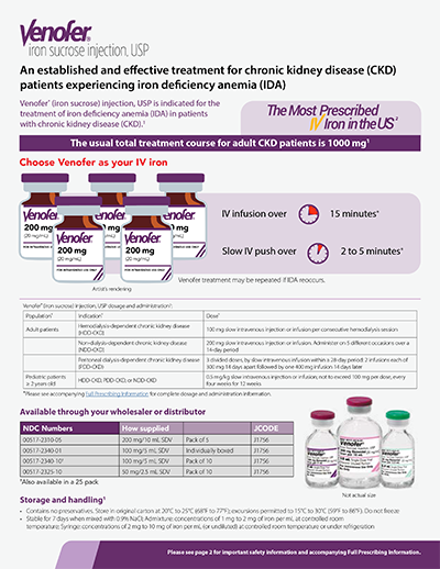 Venofer® | Practice Resources